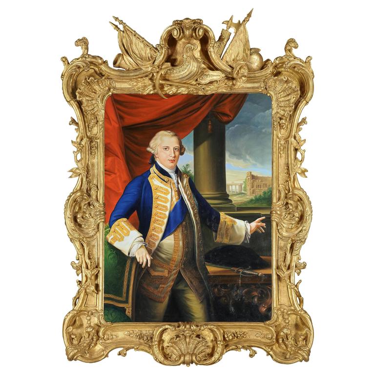 George III Giltwood Royal Picture Frame For Sale at 1stDibs