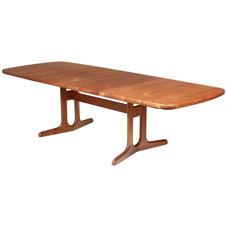 Danish Teak Dining Room Table, 1970s For Sale at 1stDibs
