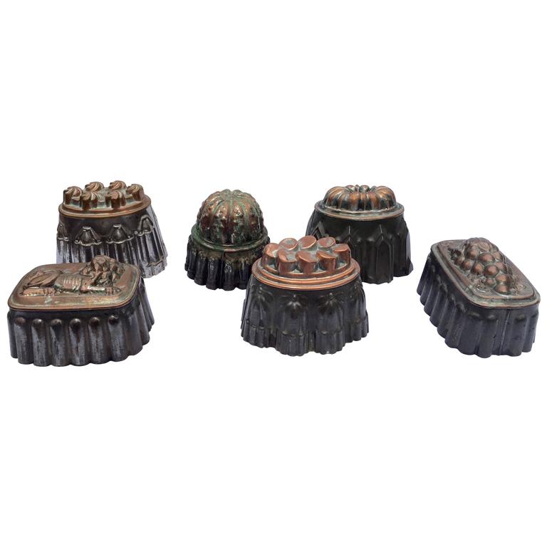 Copper Baking Molds ca1850 at 1stDibs