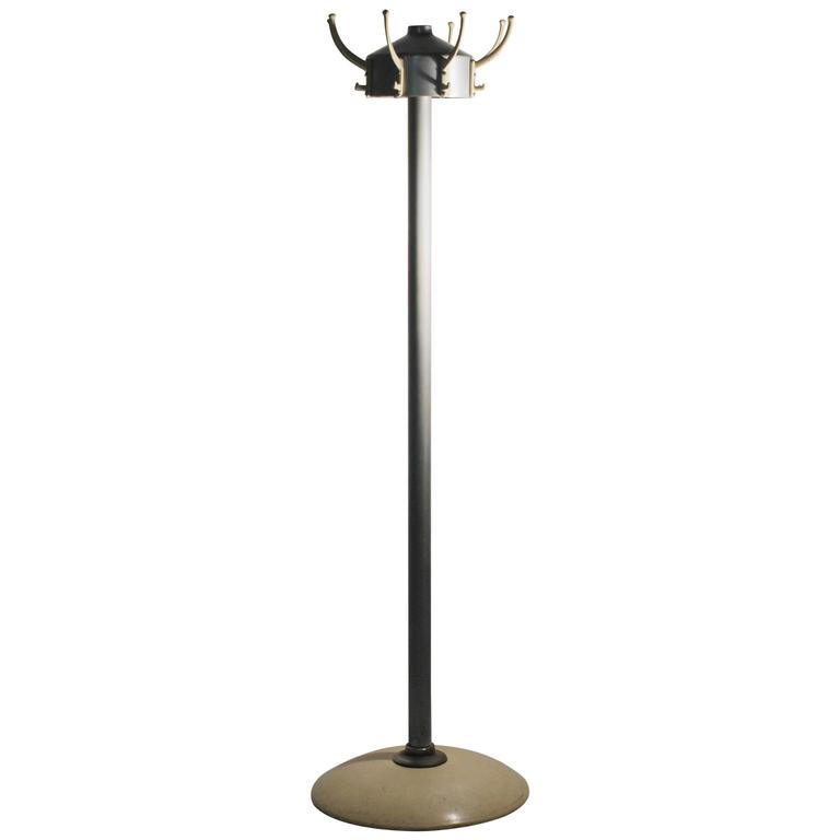 Vintage Ultra Industrial Modern 1940s Coat Rack - Deco For Sale at 1stDibs