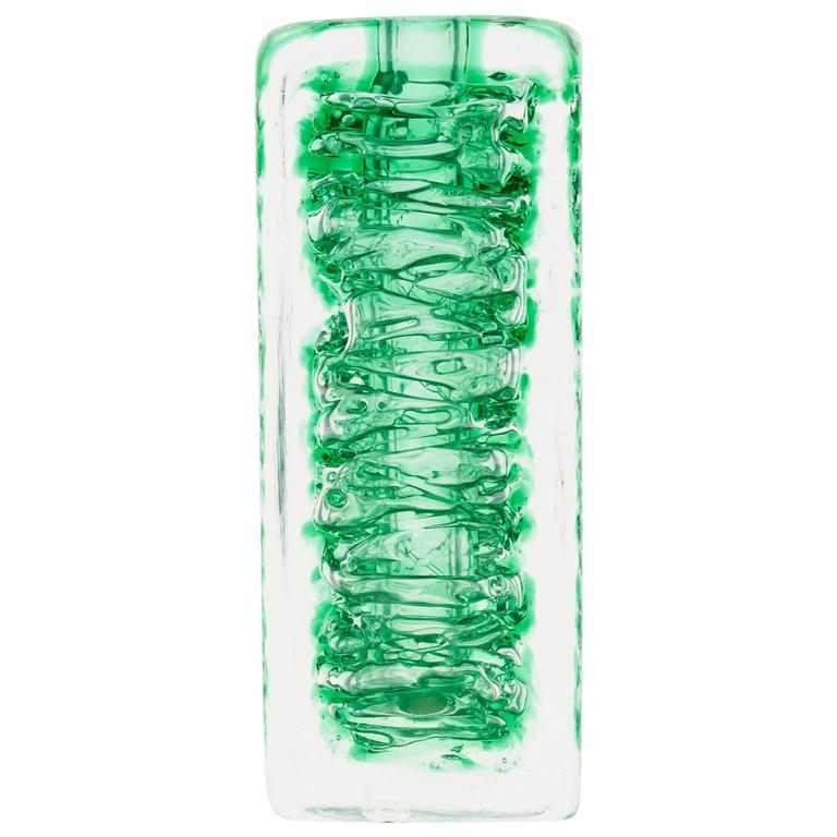 Green 'Whirlpool' Vase at 1stDibs