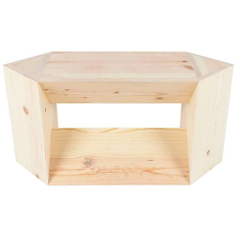 21st Century Geometric Wooden Side Table Bench For Sale at 1stDibs ...