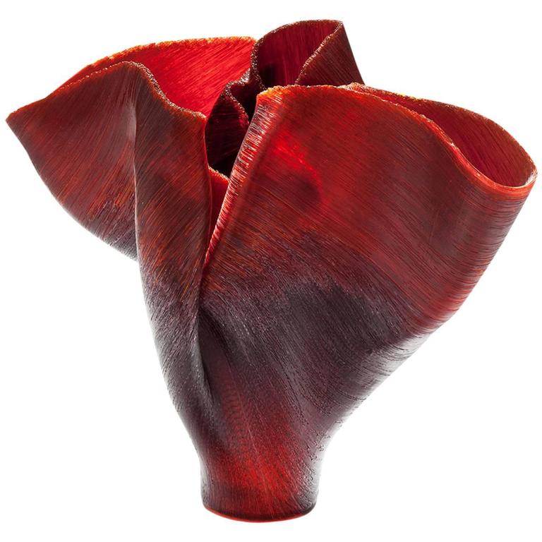 Toots Zynsky Contemporary Studio Glass Sculpture Vase Imbrogliare For ...
