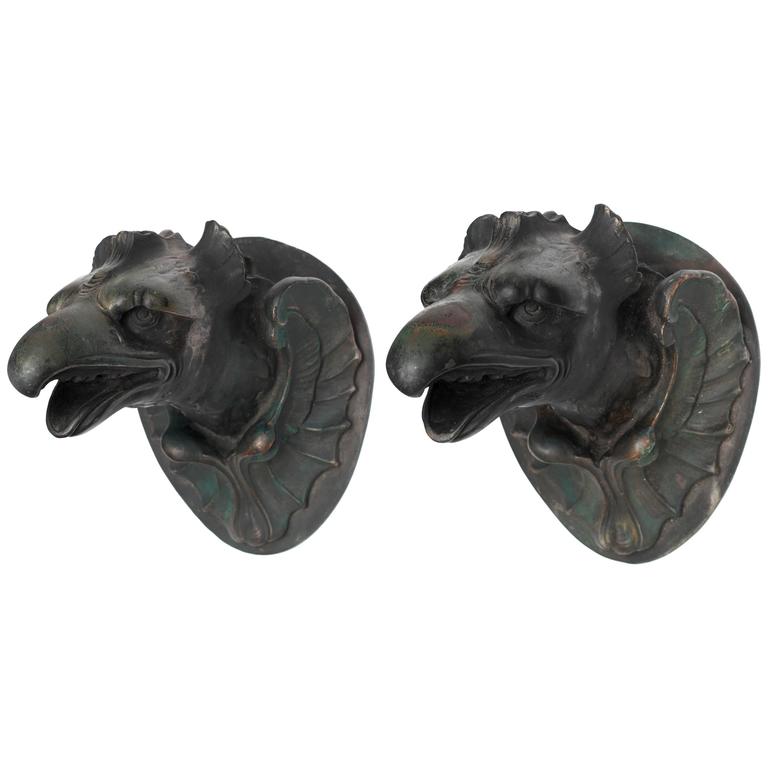 Pair of Phoenix Gargoyles For Sale at 1stDibs