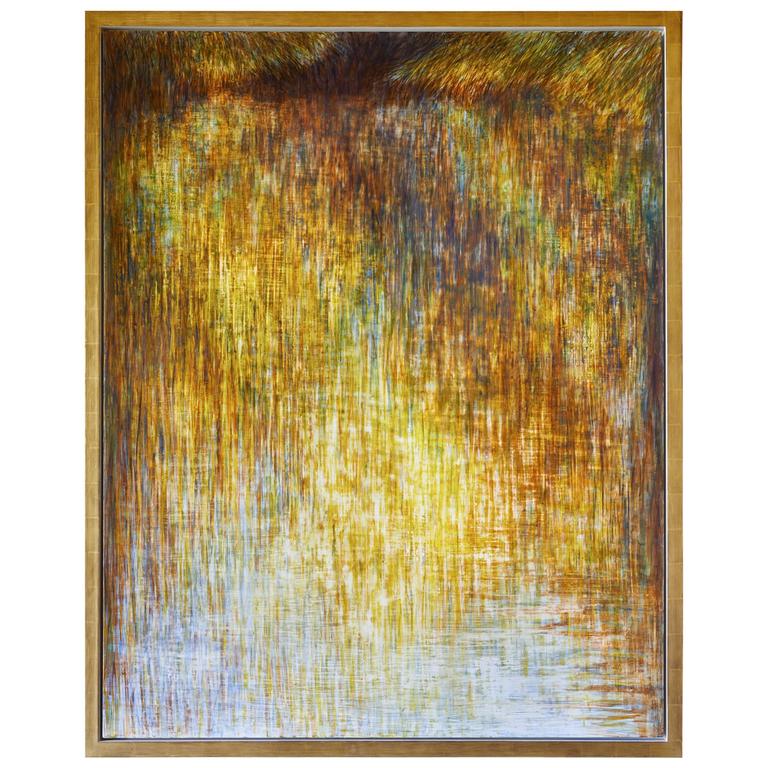 Rupert Muldoon Shadowed Waters V, Contemporary Egg Tempera Painting For ...