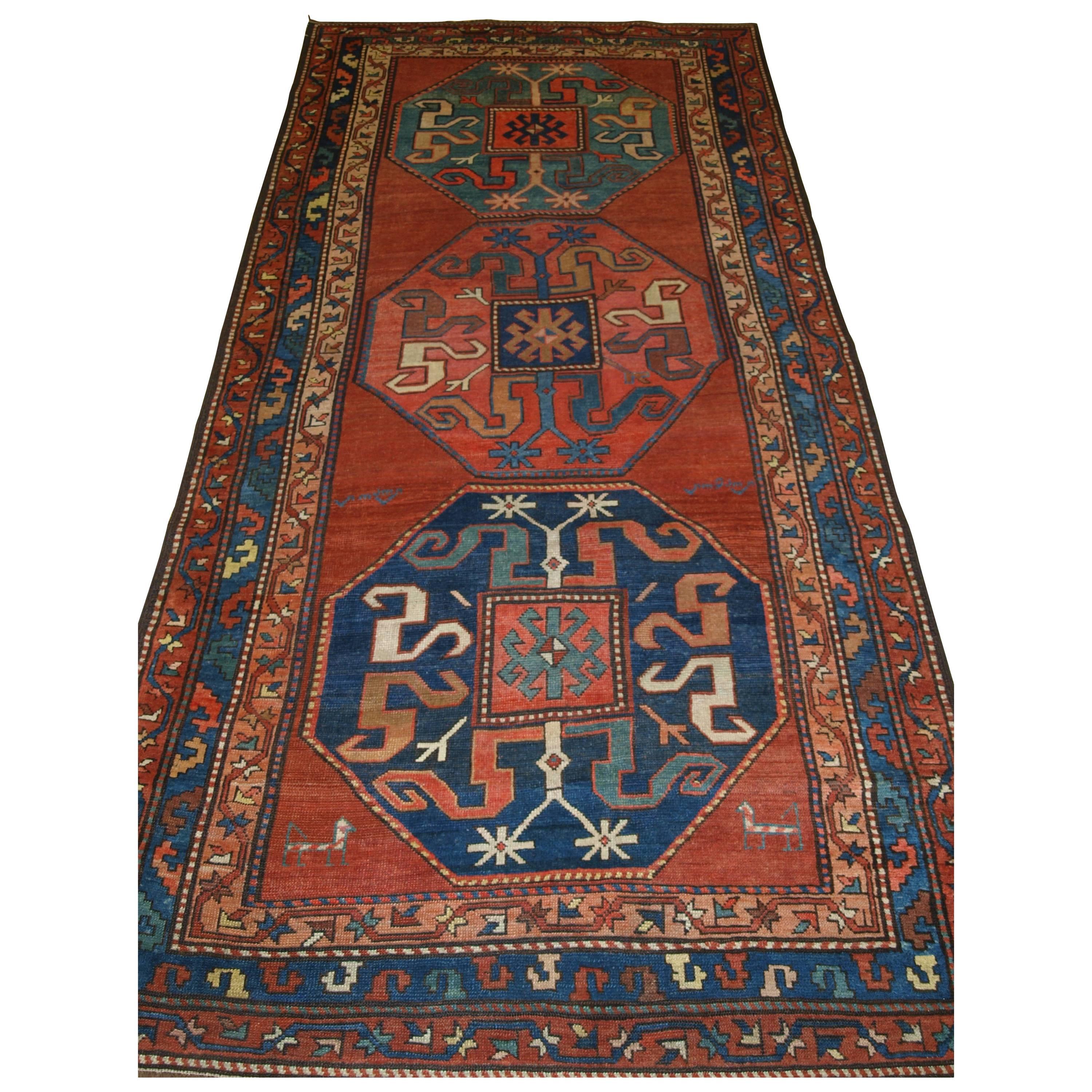 Antique Caucasian Karabagh Cloud Band Kazak Rug, circa 1880 For Sale at ...