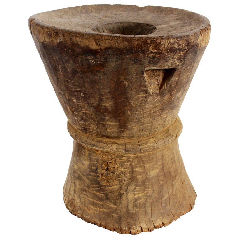 Naga Tribe Individual Rice Pounder with Pestle at 1stDibs | 舂米, rice ...