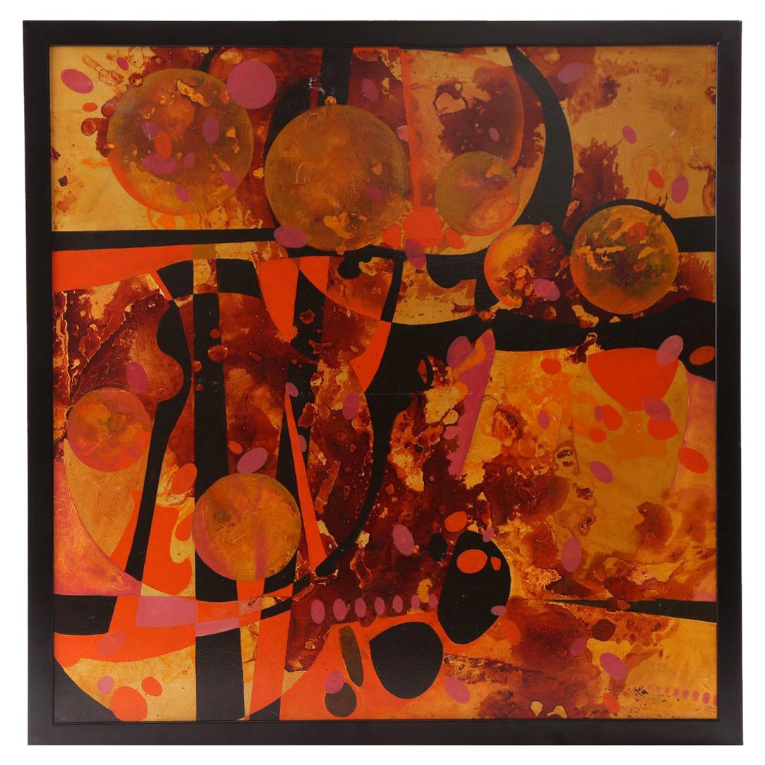 Jackie Carson Hard Edge Acrylic Painting at 1stDibs | hard edge ...