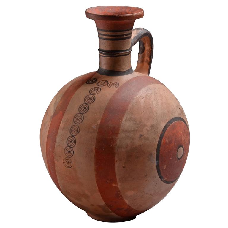 Ancient Cypriot Geometric Pottery Oinochoe / Jug, 750 BC at 1stDibs