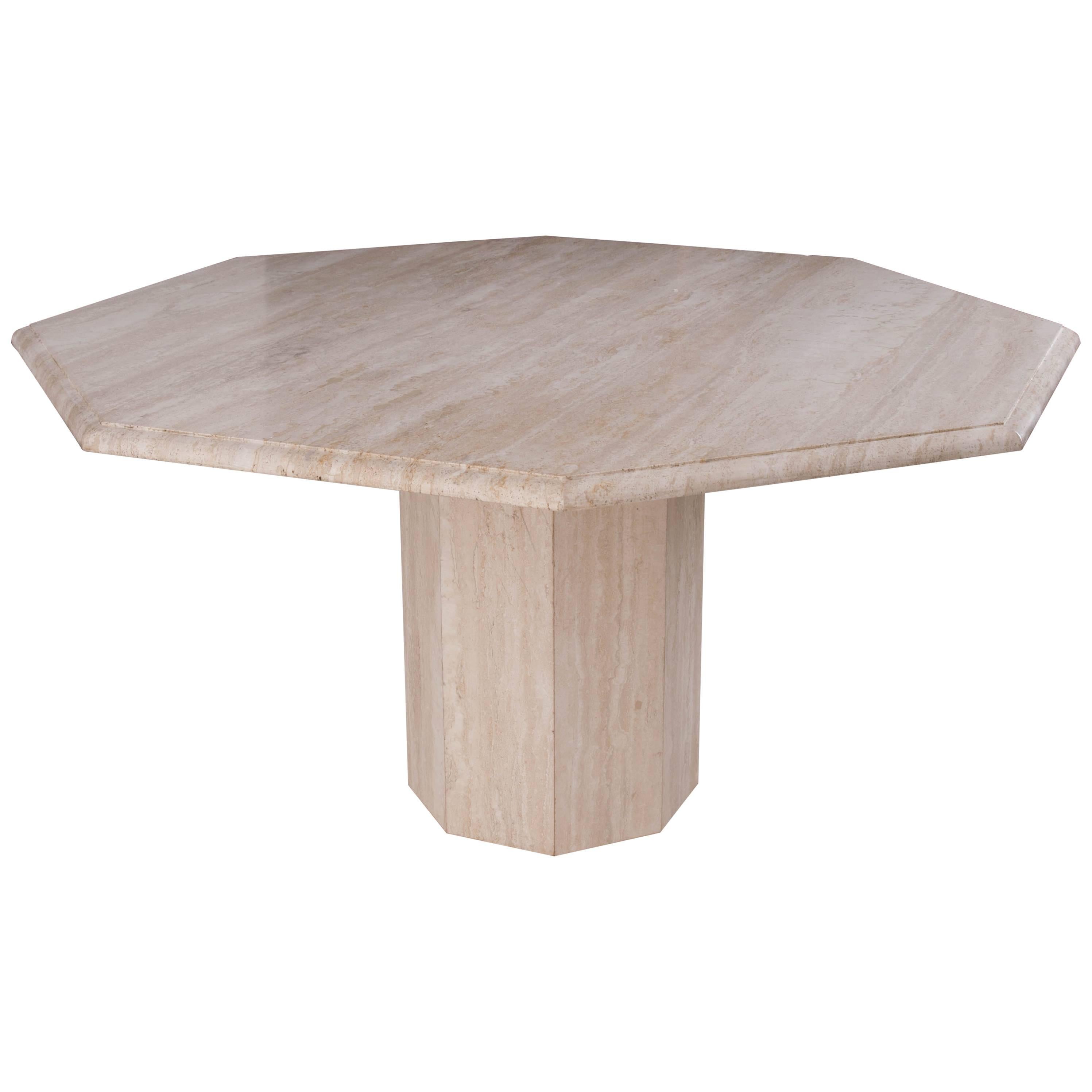 Early 20th Century European Octagonal Marble Table at 1stDibs