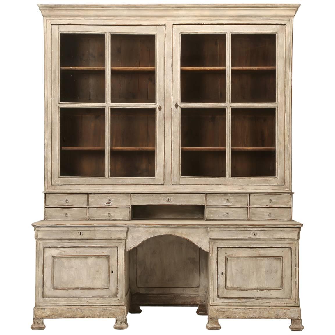 Antique French Bookcase and Desk at 1stDibs