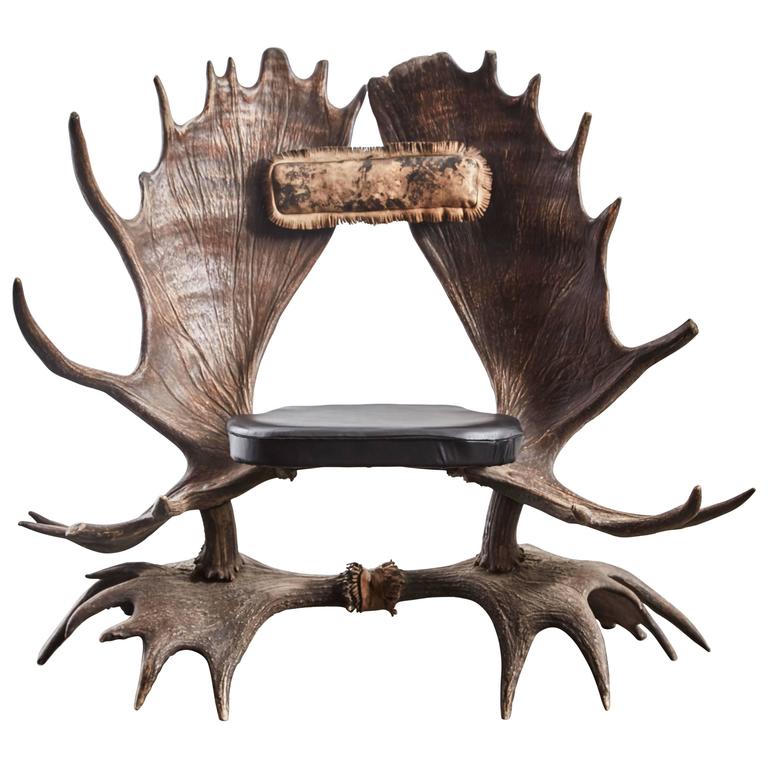 Moose Antler Chair at 1stDibs