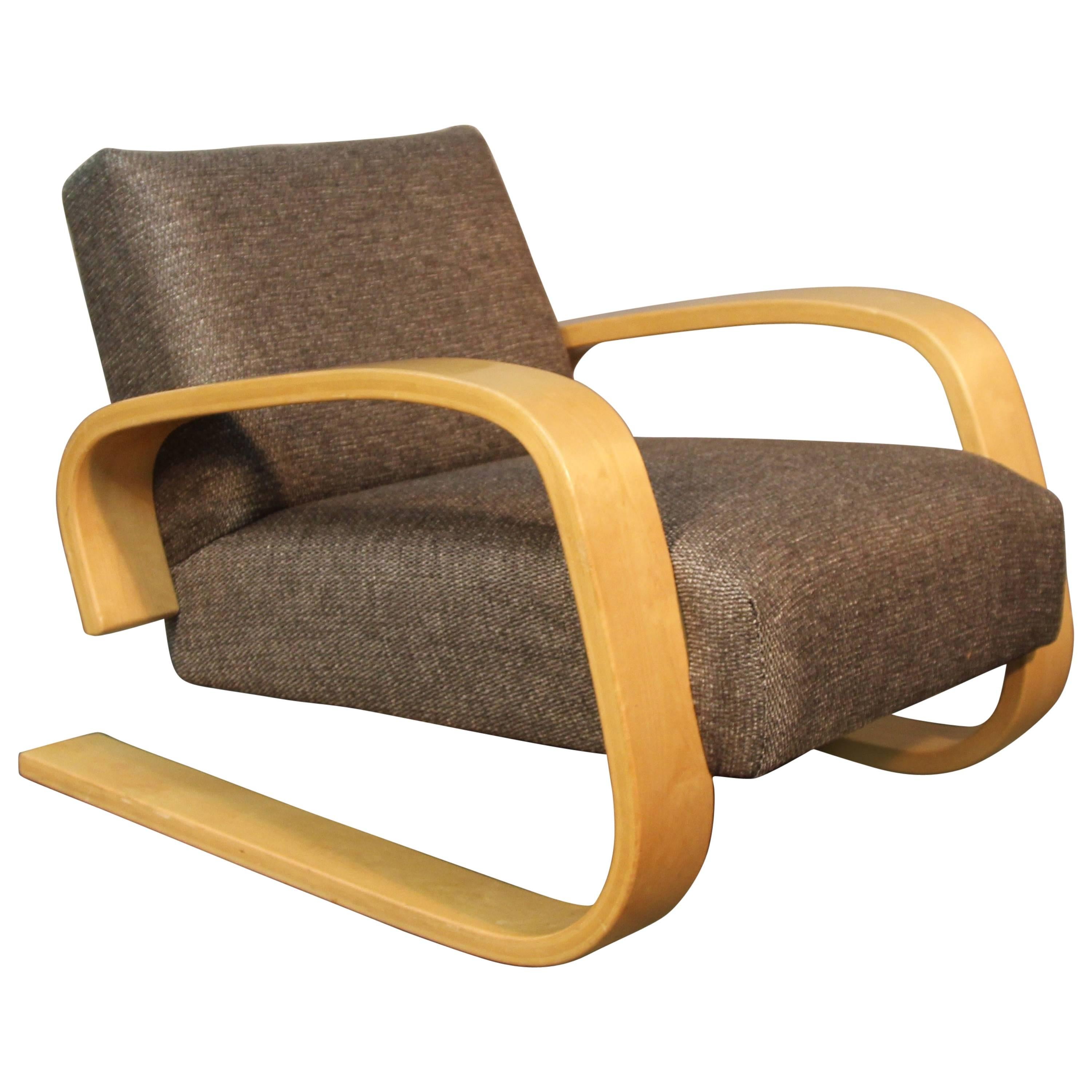 Alvar Aalto Newly Upholstered Tank Chair at 1stDibs