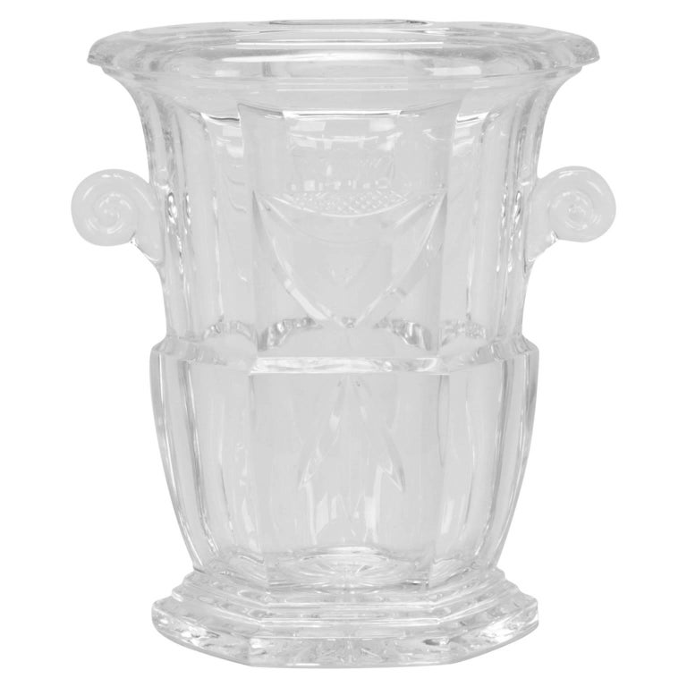 Large Early 20th Century French Crystal Ice Bucket at 1stDibs