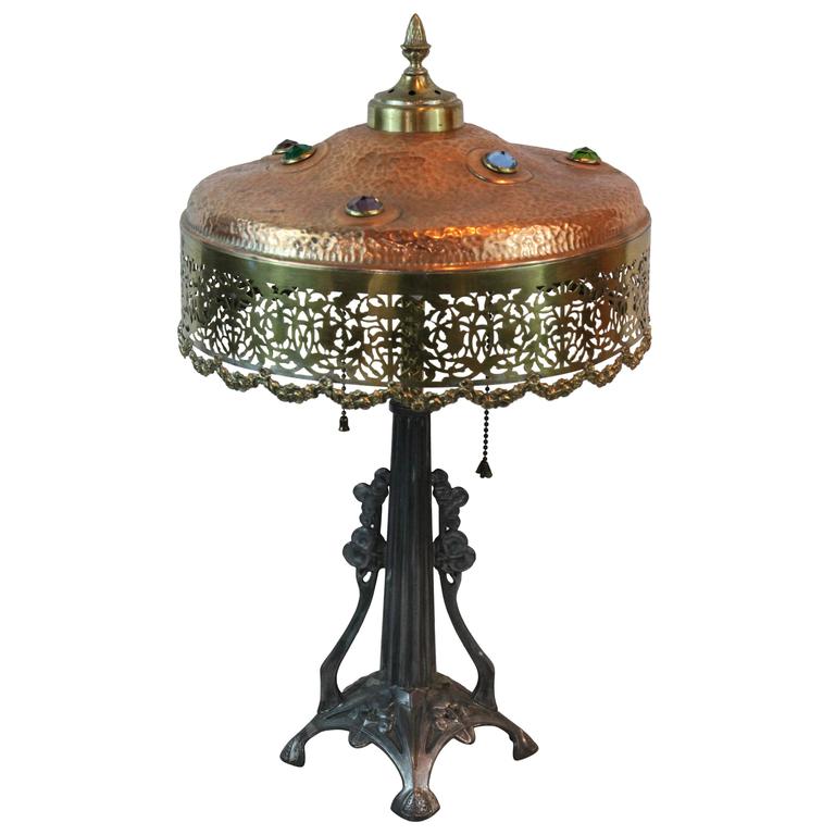 Art Deco Jeweled Lamp at 1stDibs