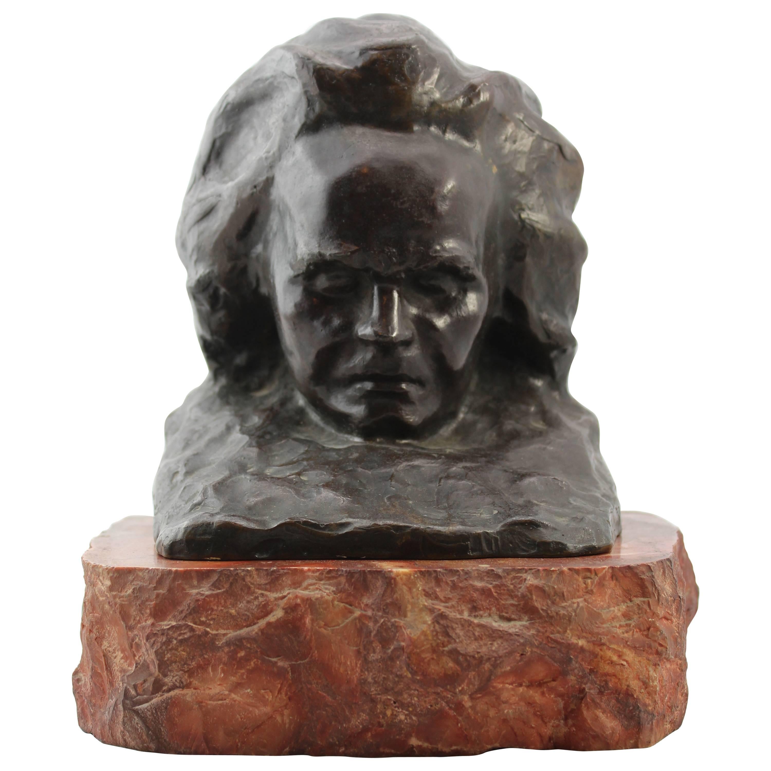 Paul Gaston Deprez Bronze Bust of Beethoven, circa 1900 at 1stDibs ...