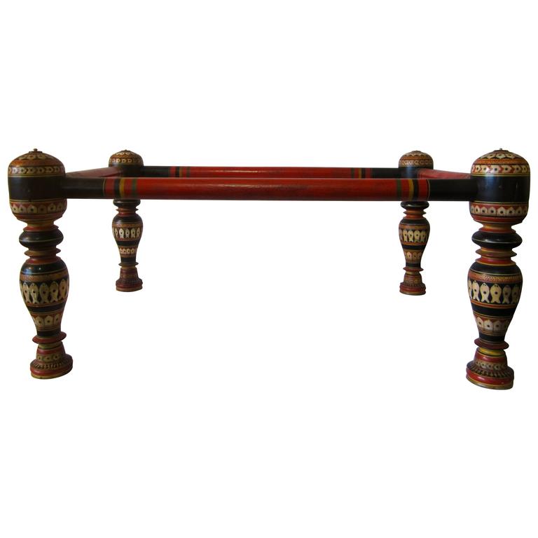 Small Rajasthani Opium Table Base For Sale at 1stDibs