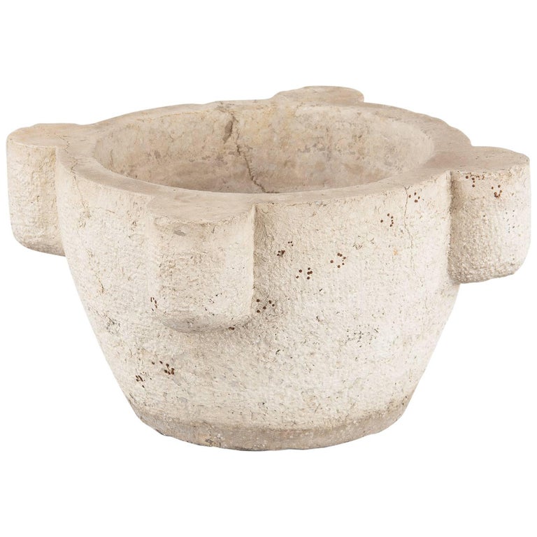 19th Century French Limestone Mortar at 1stDibs