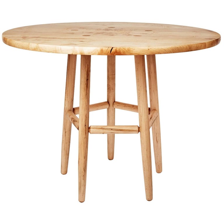Five Point Round Dining Table in Maple by Max Greenberg for Works ...