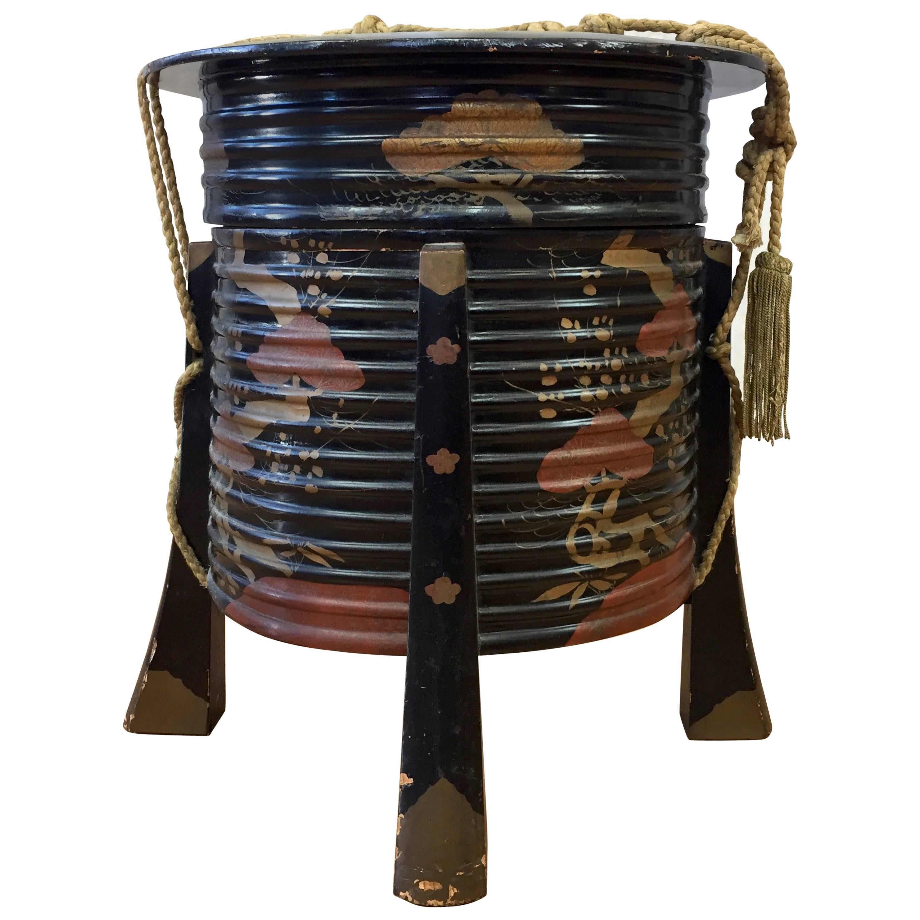 Antique Japanese Edo Period “Hakko Bako” Lacquer Samurai Box at 1stDibs