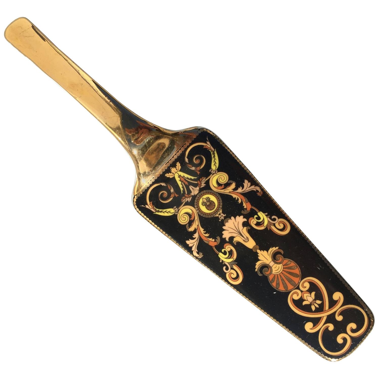 Versace "Barocco" Pattern Cake Server, Rosenthal Porcelain For Sale at ...