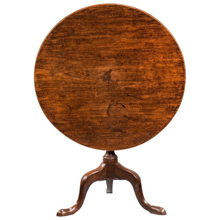 Late 18th Century Mahogany Tilt Table at 1stDibs