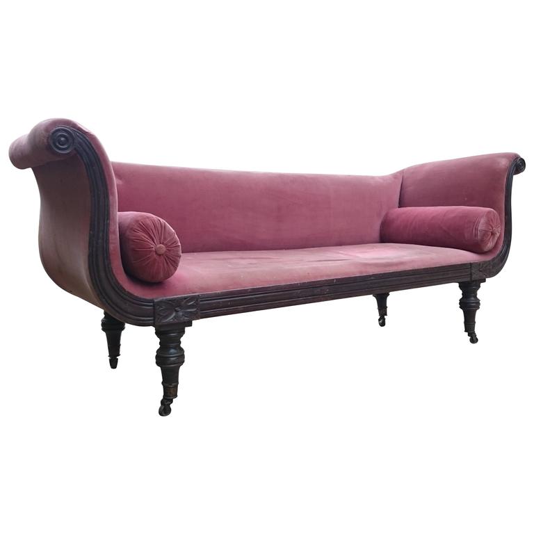 Early 19th Century Regency Mahogany Scroll Arm Sofa of Classical Form ...