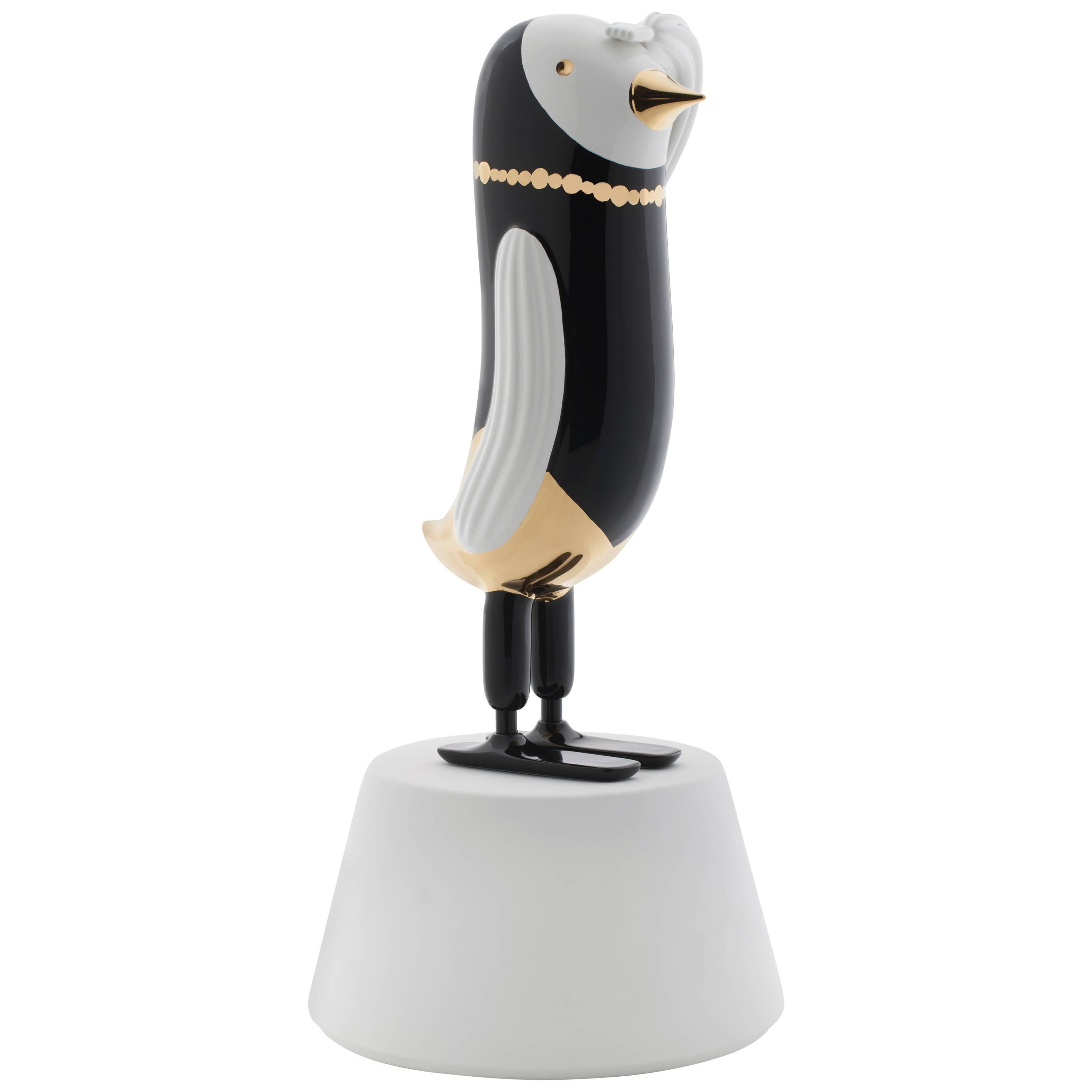 Hopebird Glossy Gold with Satin White Base by Bosa For Sale at 1stDibs