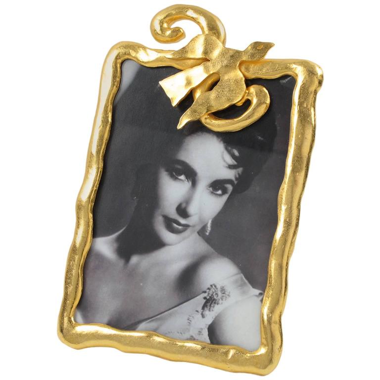 Romantic Gilt Metal Picture Photo Frame by Edouard Rambaud French ...