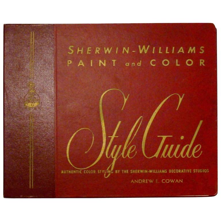 Sherwin Williams Paint and Style Guide Coffee Table Book at 1stDibs