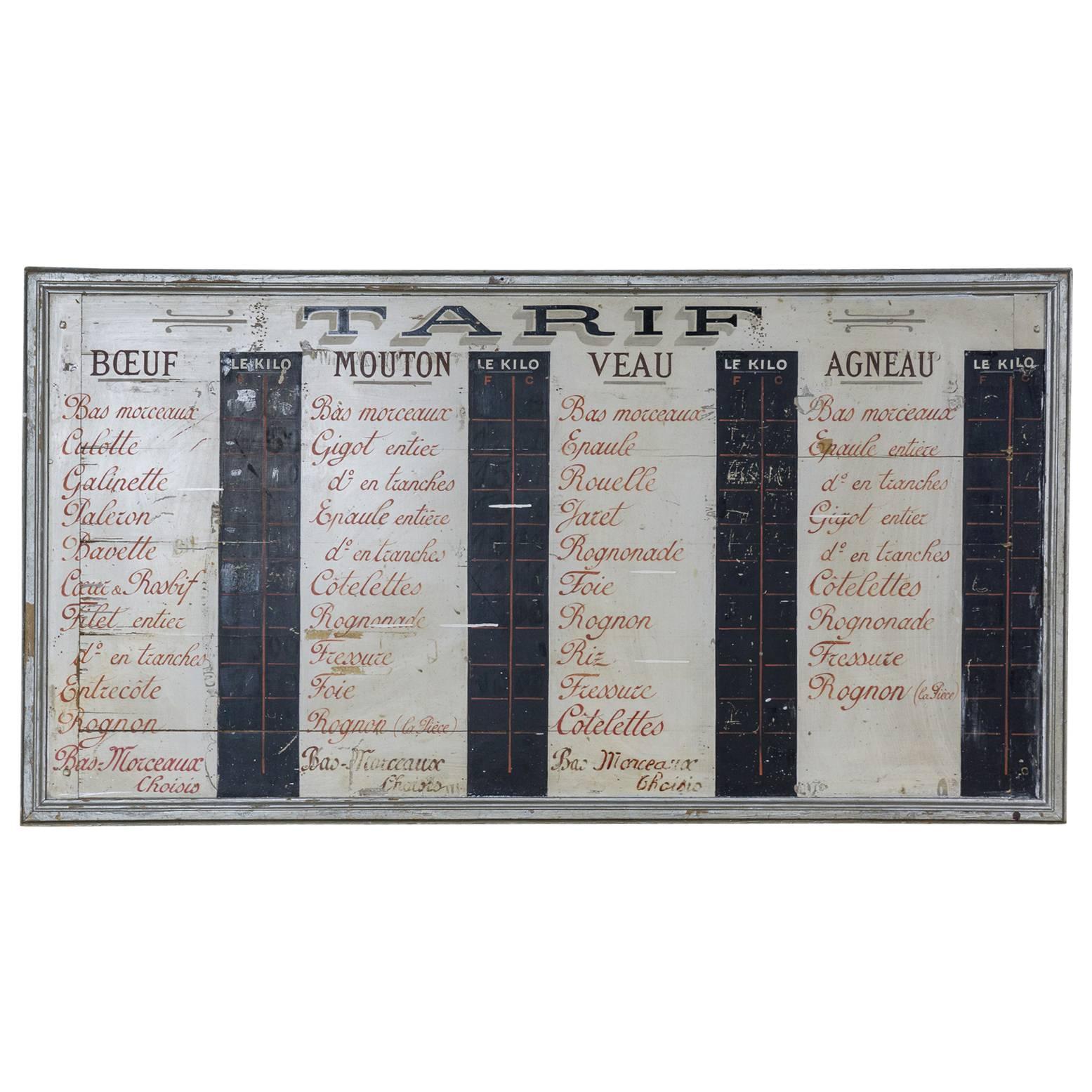 French Bistro Sign from Paris at 1stDibs