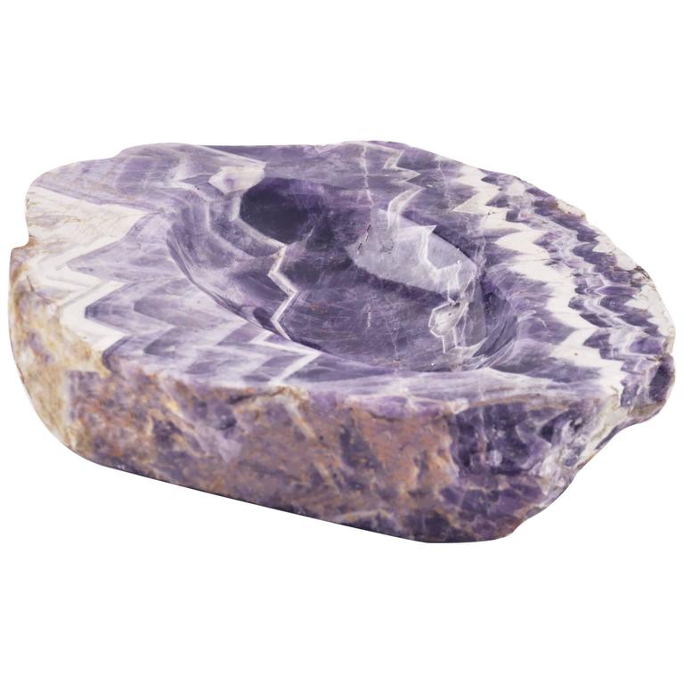 Amethyst Stone Ashtray at 1stDibs