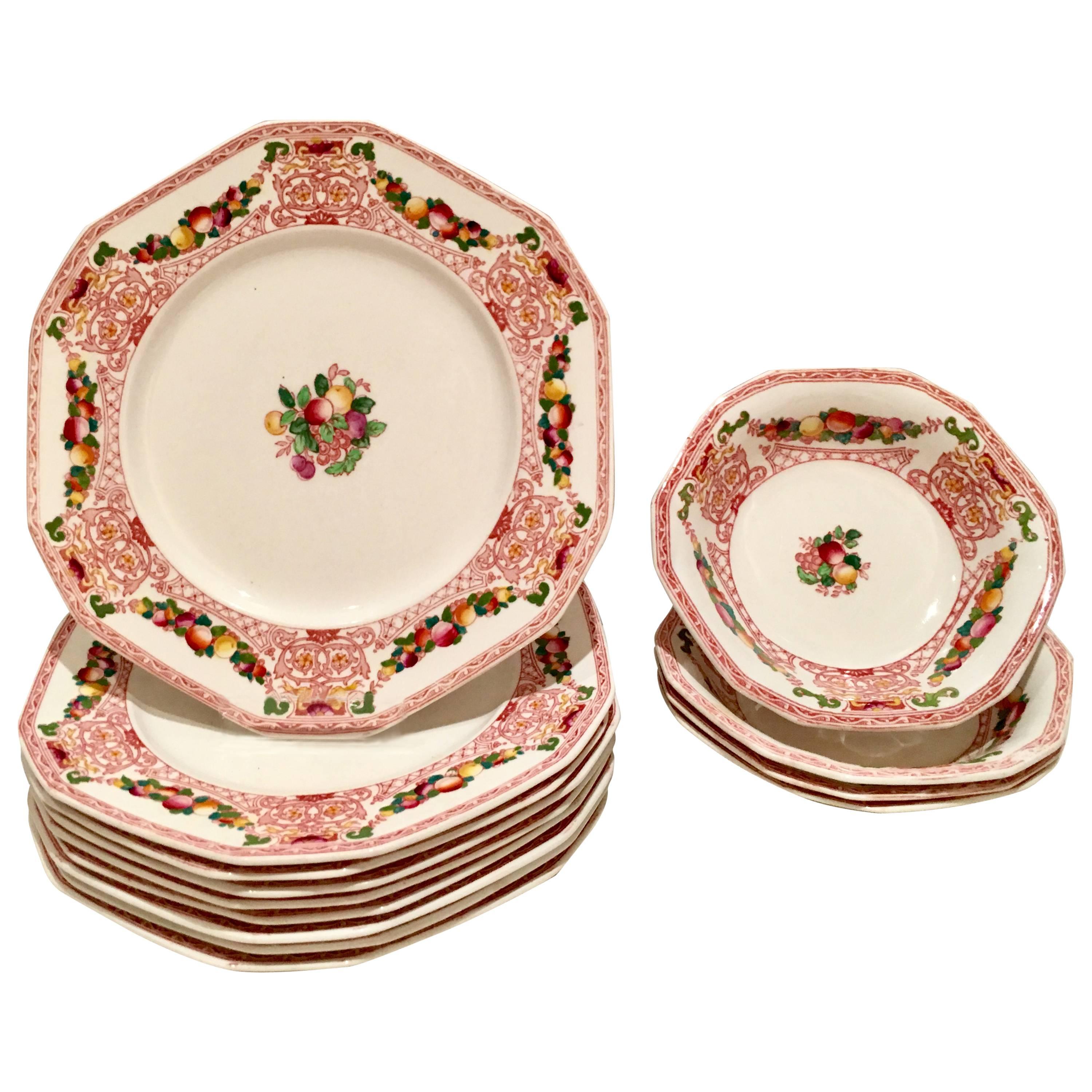 Antique English Ironstone Dinnerware "Lawton" By Alfred Meakin S/13 For ...