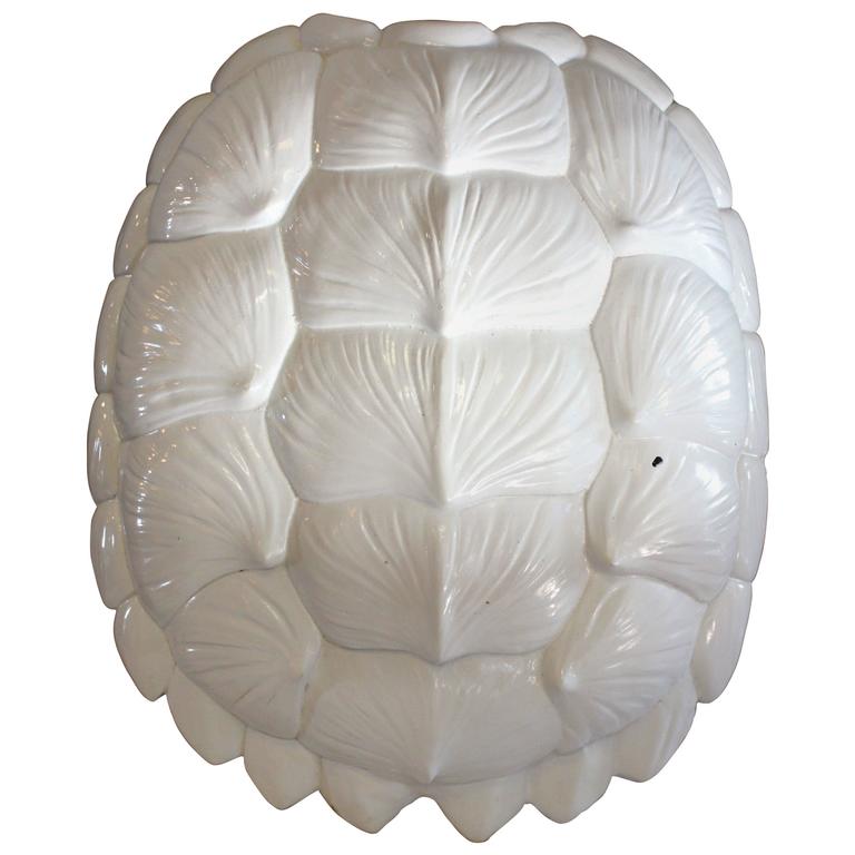 White Lacquered Tortoise Shell For Sale at 1stDibs