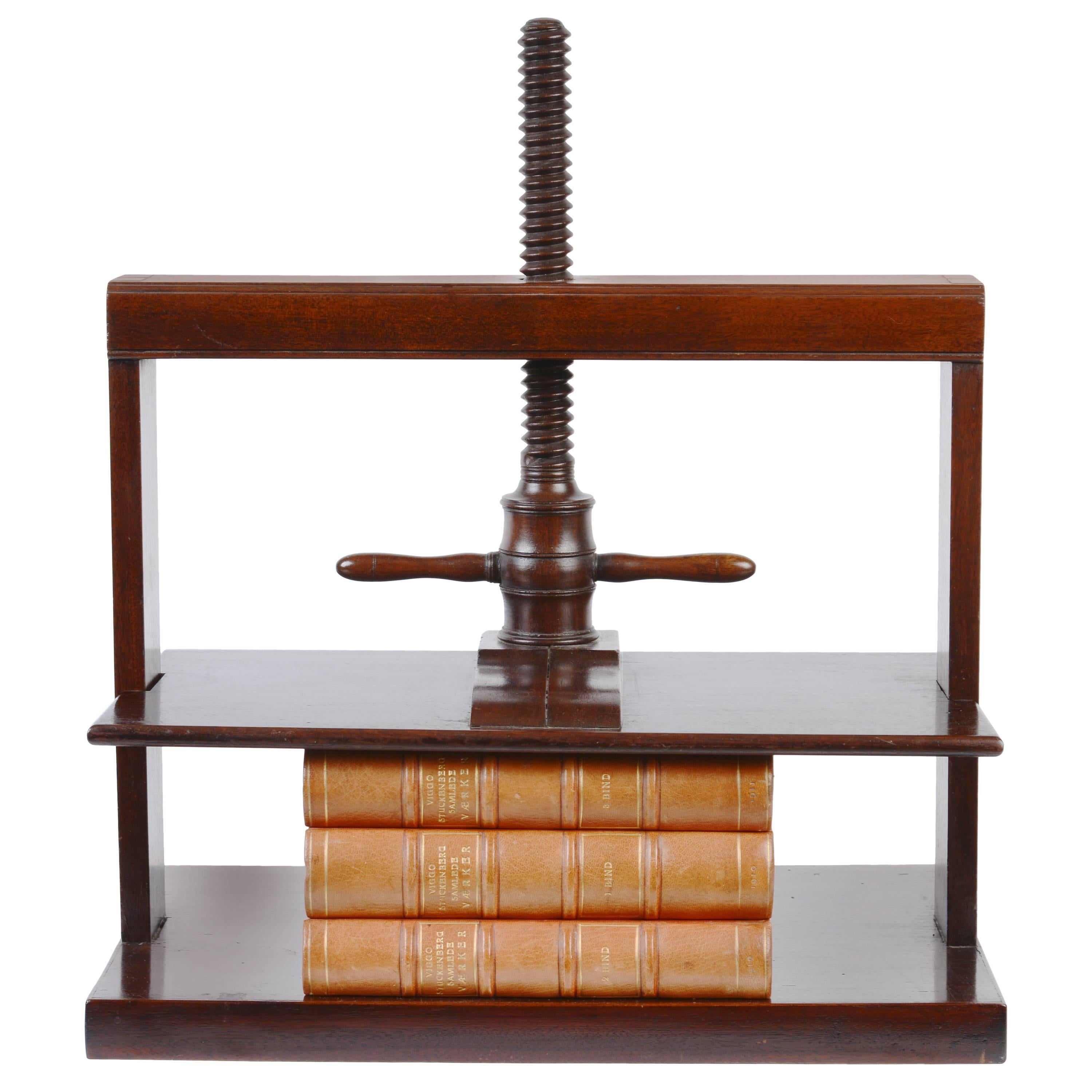 Geo III Mahogany Working Book Press, circa 1800 at 1stDibs