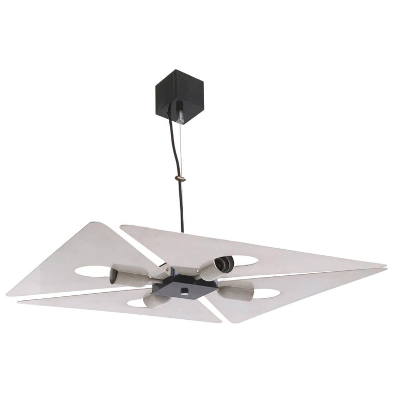 Square Metal Pendant, 1970s For Sale at 1stDibs