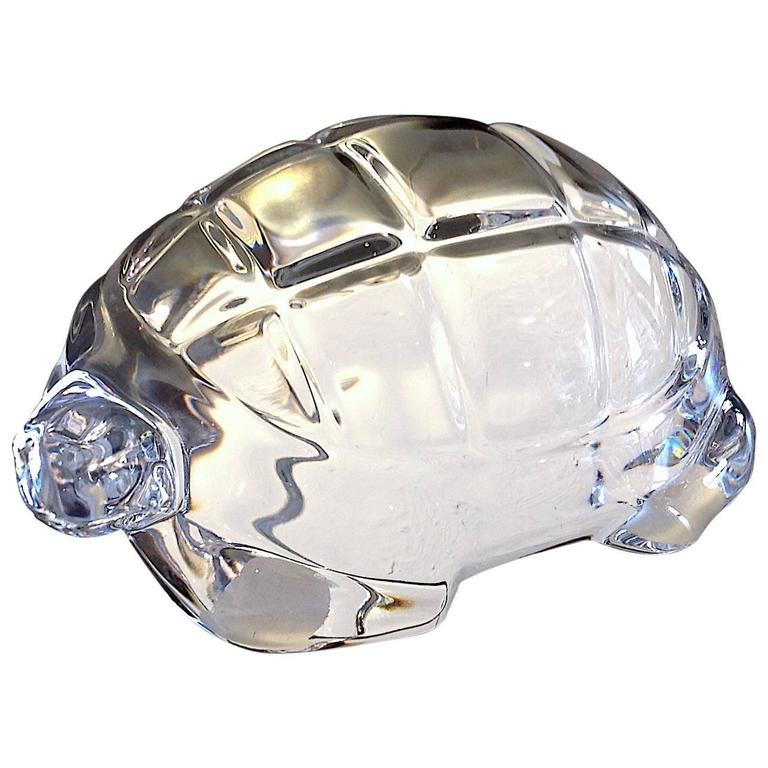 Baccarat Crystal Turtle Figurine/Paperweight at 1stDibs