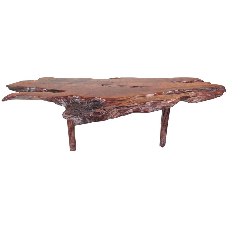 Exquisite Free Edge Coffee Table For Sale at 1stDibs