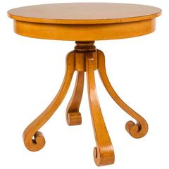 Contemporary Scroll Leg Table For Sale at 1stDibs