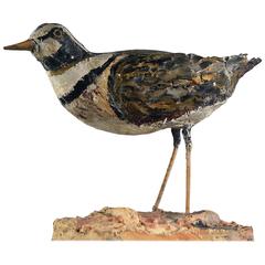 Hand Carved Teak Sculpture of a Wading Bird, ca. 1960s at 1stdibs