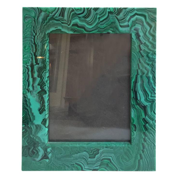 Vintage Carole Stupell Malachite Picture Frame, 1960 at 1stDibs