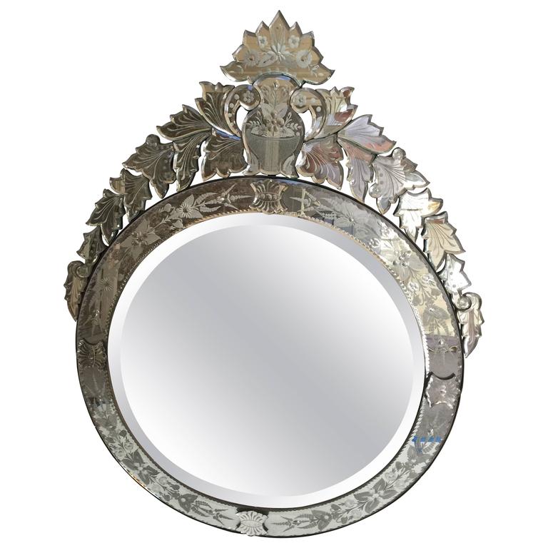 Vintage Venetian Mirror For Sale at 1stDibs