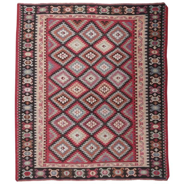 Balkan Kilim Rug For Sale at 1stDibs