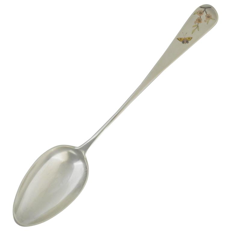 Dominick and Haff Sterling Silver AESTHETIC Mixed Metals Platter Spoon ...