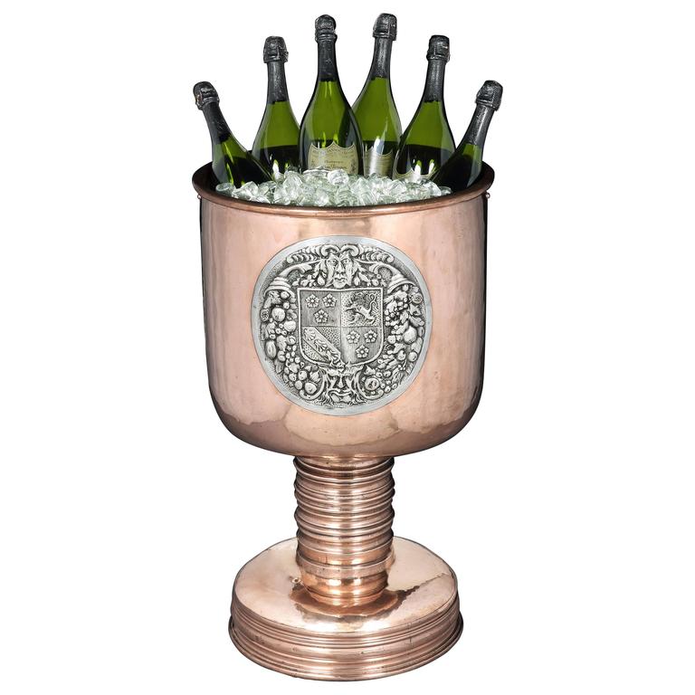 Enormous Copper 'Chalice' Wine Cooler, circa 1895 at 1stDibs