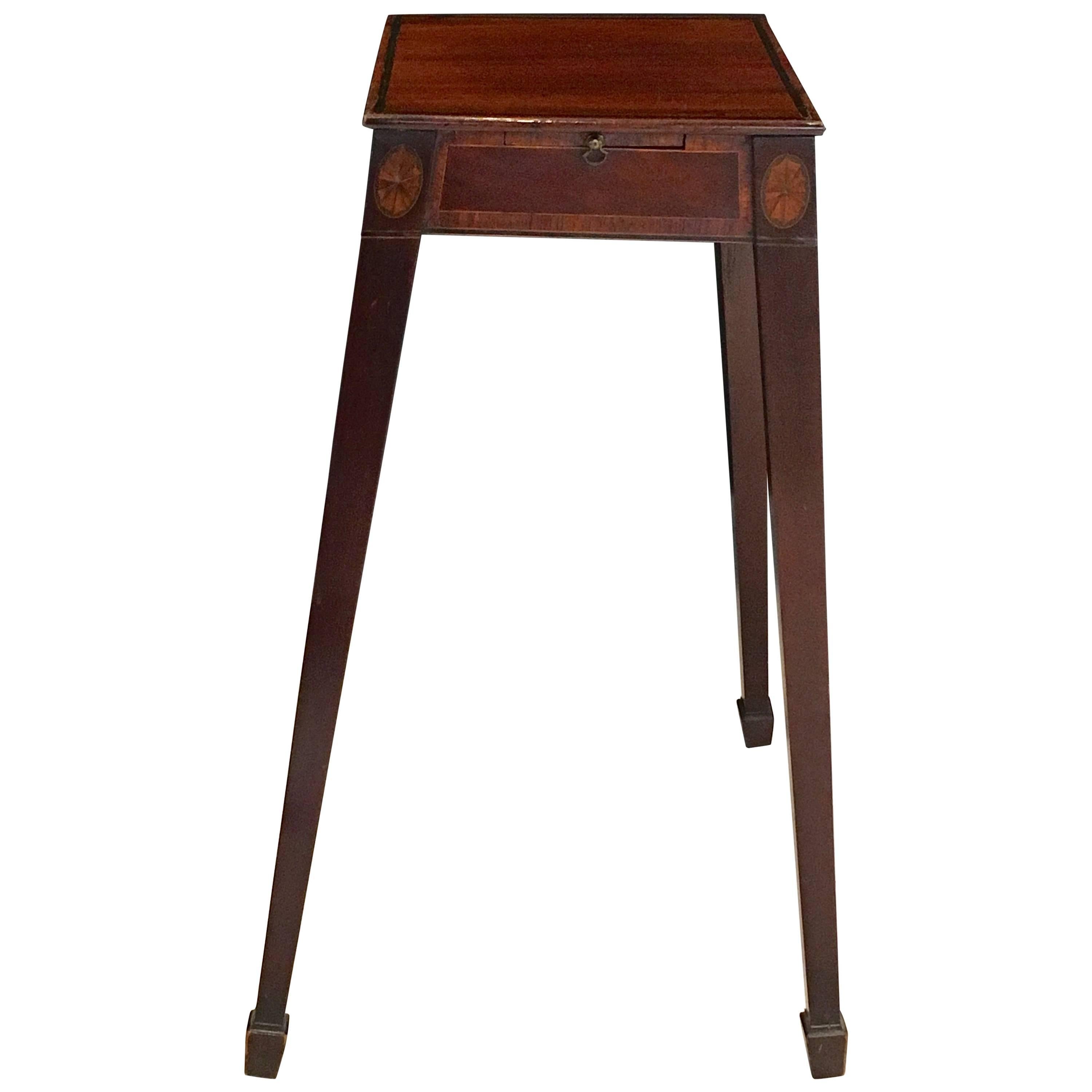 Round Art Deco Style Mahogany Splay-Leg Sofa Table at 1stDibs