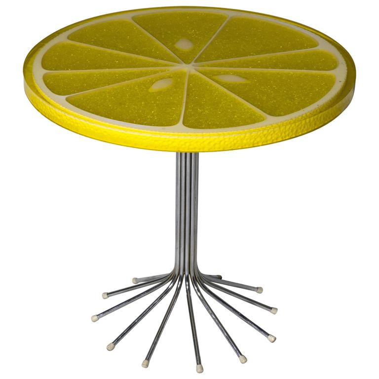 Citrus Lemon Slice Table by Carl Chaffee at 1stDibs | lemon table ...