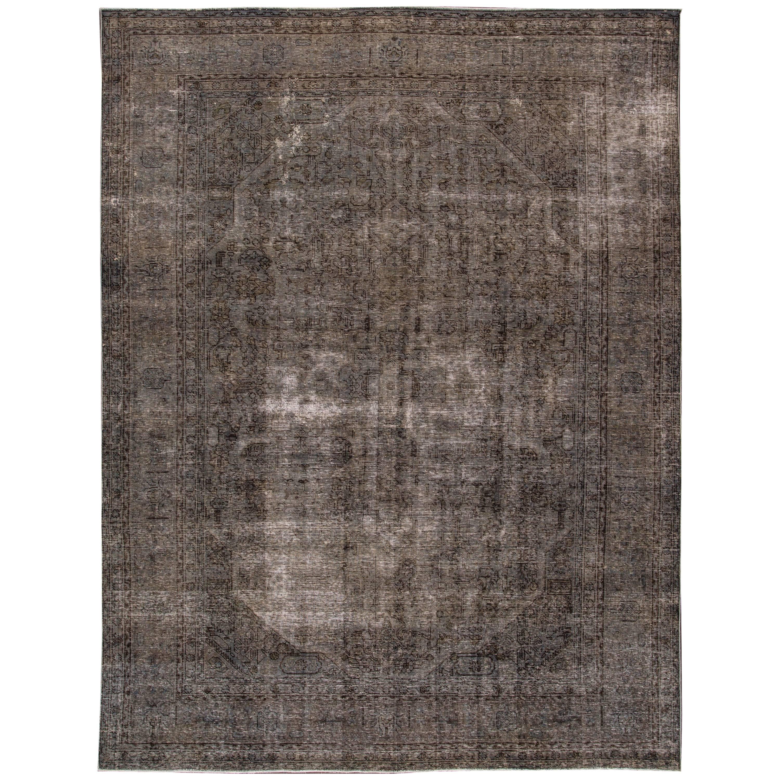 Vintage Overdyed Rug at 1stDibs