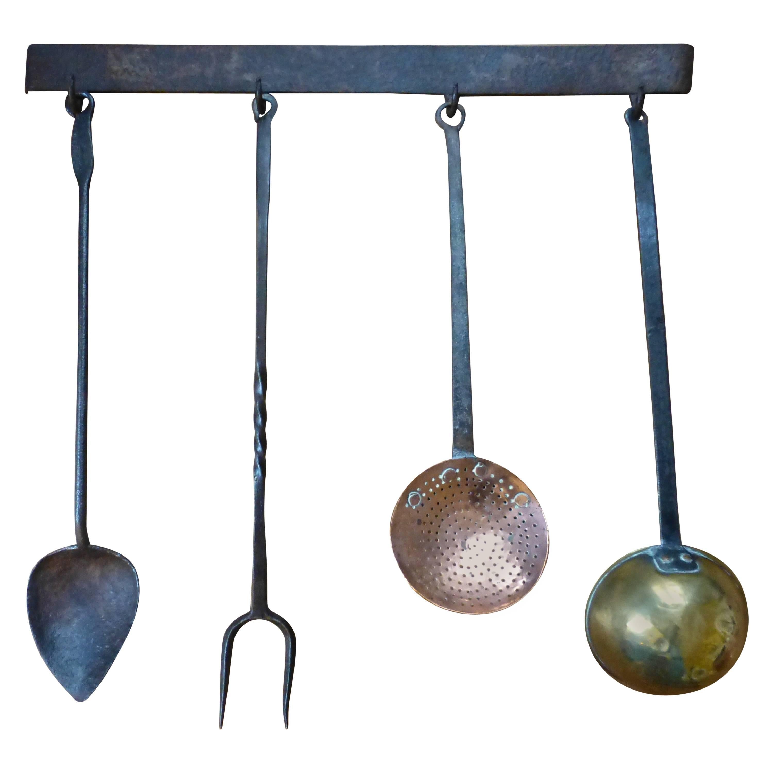 18th-19th Century Dutch Fireplace Tools 'Fire Tools' at 1stDibs