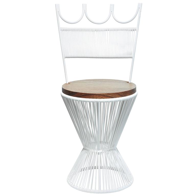 "Design Chess" Queen Chair by Mexa in White For Sale at 1stDibs
